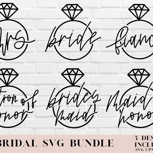 Bridal Party SVG Bundle Bride SVG Wedding Party Svg - Etsy Canada