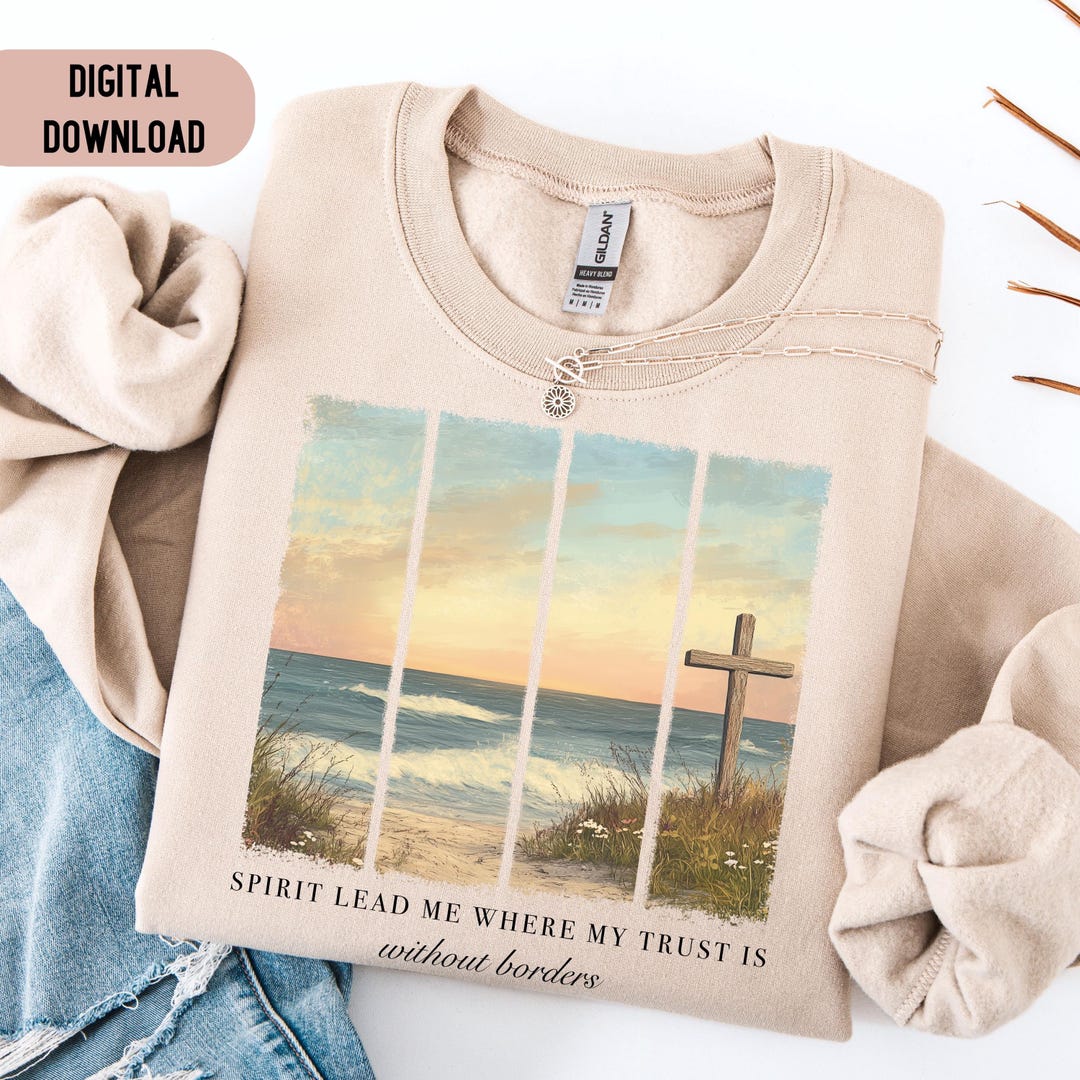 Christian PNG, Spirit Lead Me PNG, Cross Sublimation Designs, Easter ...