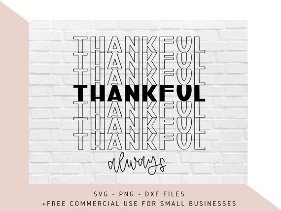 Thankful SVG Hand Lettered SVG Fall Shirt Svg Thanksgiving | Etsy