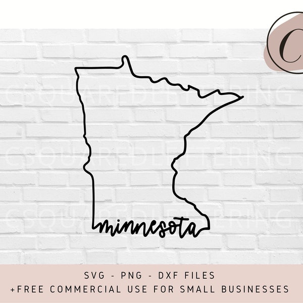 Minnesota Outline - Etsy