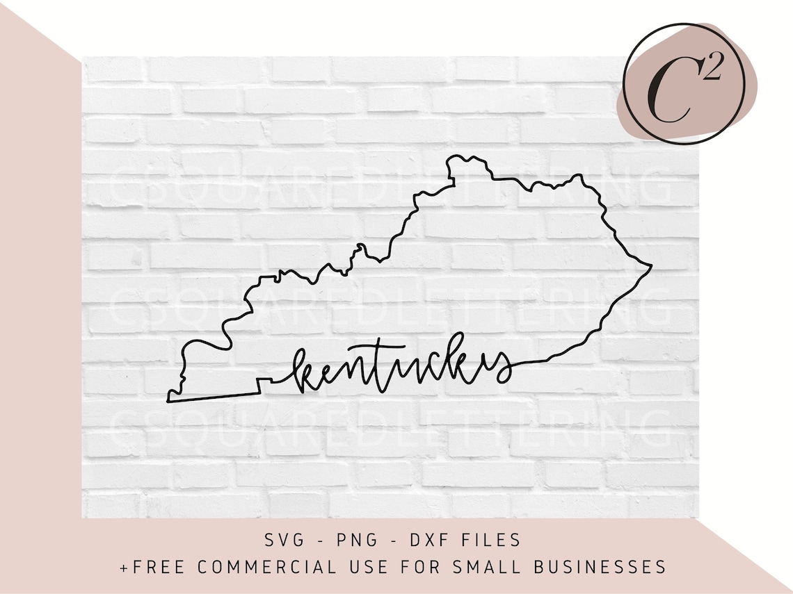 Kentucky SVG Hand Lettered SVG Kentucky Svg Kentucky - Etsy