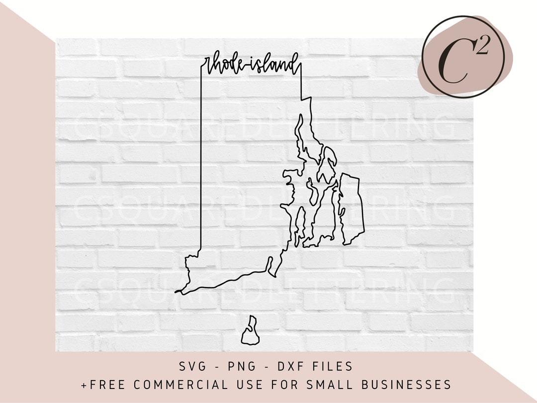 Rhode Island SVG, Hand Lettered SVG, Rhode Island Svg, Rhode Island ...