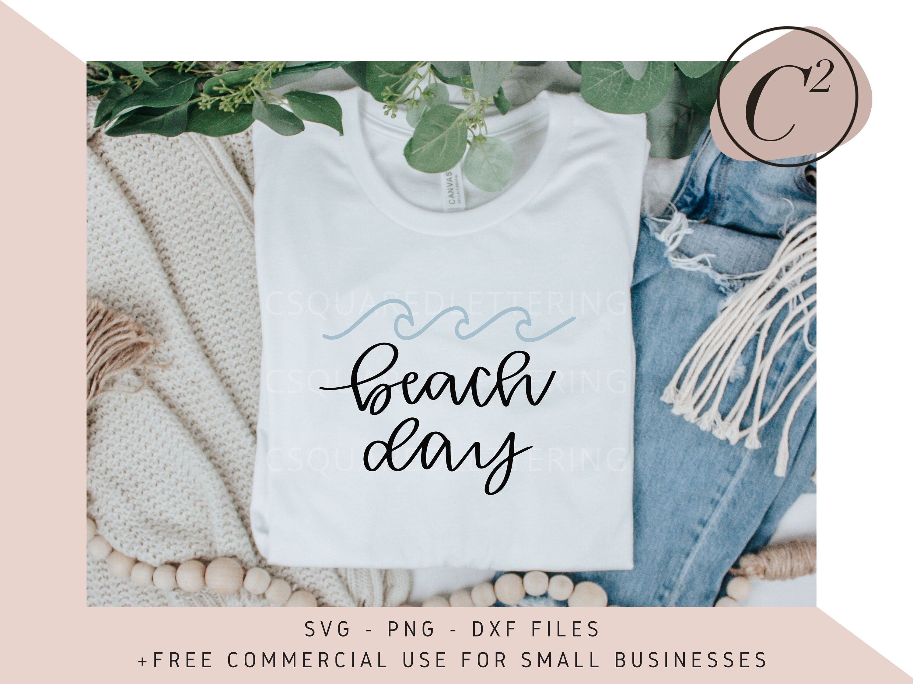 Beach Day SVG Hand Lettered Svg Summer Cut Files for Cricut - Etsy