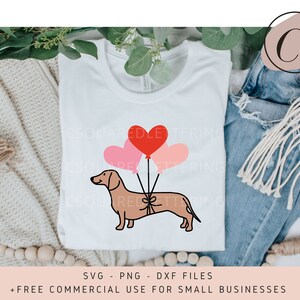 Dachshund SVG, Dog Valentines Day SVG, Dog Heart Svg, Dog Svg, Dog ...