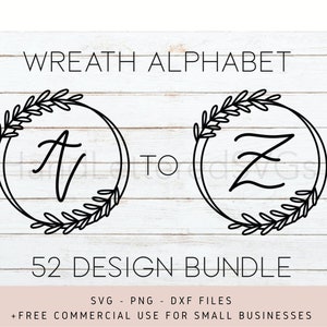 Keychain SVG, Circle Monogram SVG, Wreath Svg, Monogram Svg Bundle ...