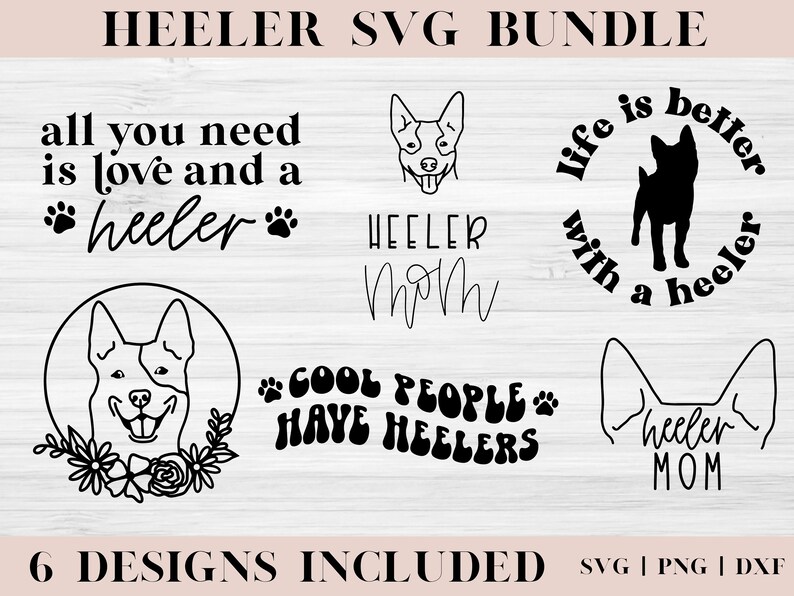 Heeler SVG Heeler SVG Bundle Heeler Mom SVG - Etsy