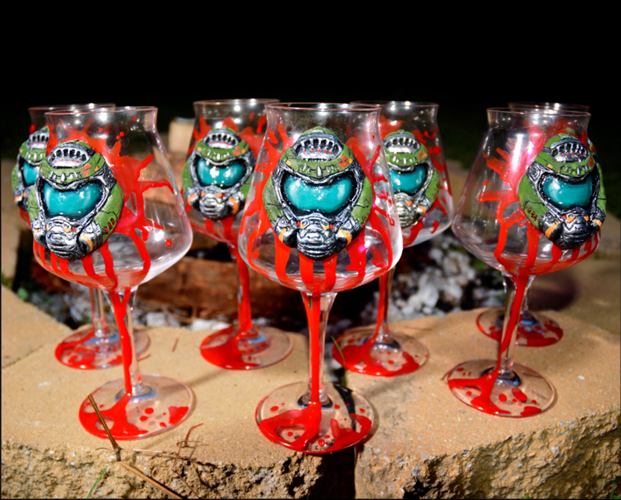 Doom Slayer Beer Glass for Gamers - Doom Eternal - Videogame - Doom Guy ...