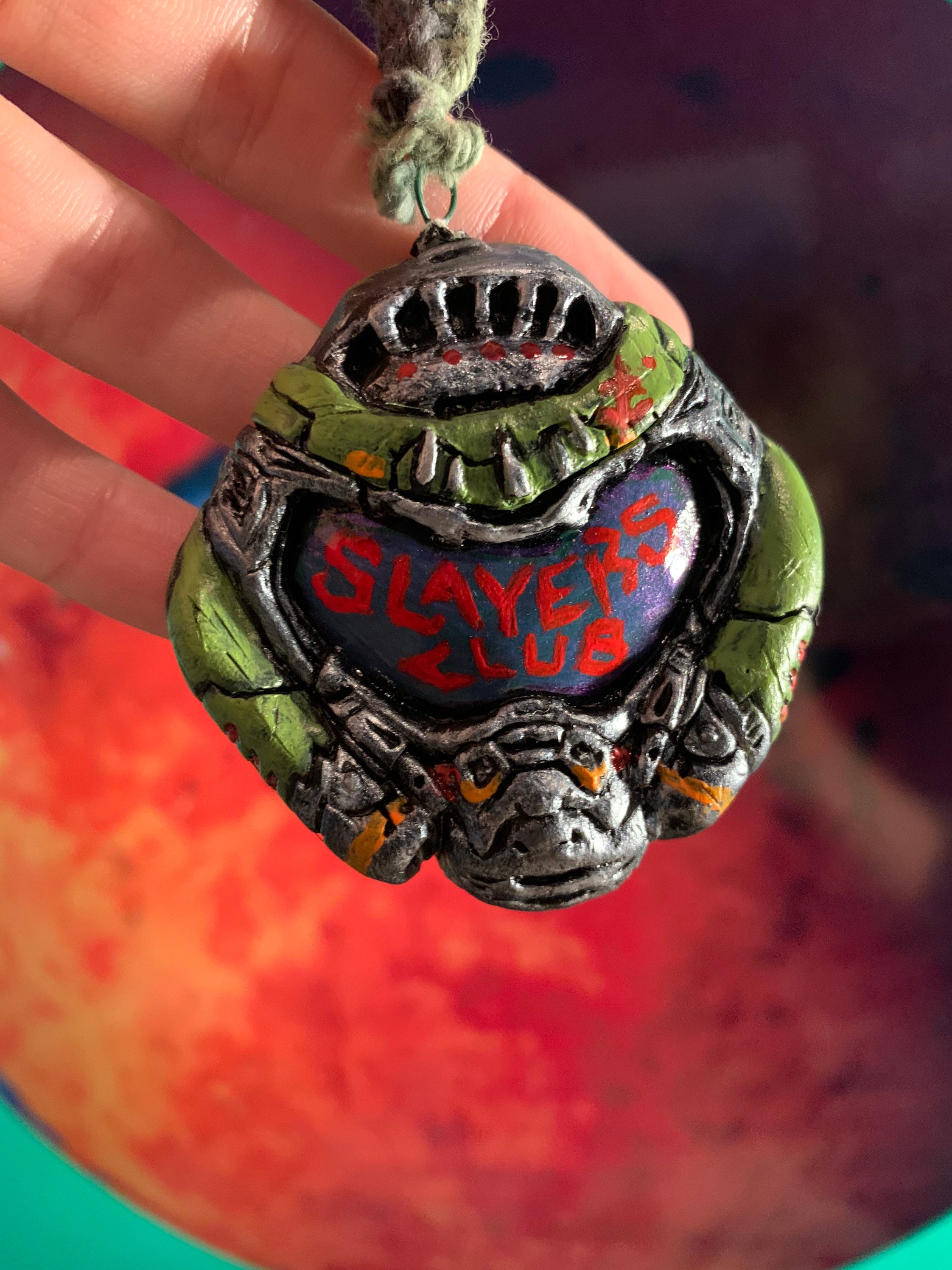 Doom Slayer Keychain para gamers Doom Eternal Videogame Doom guy Slayer ...