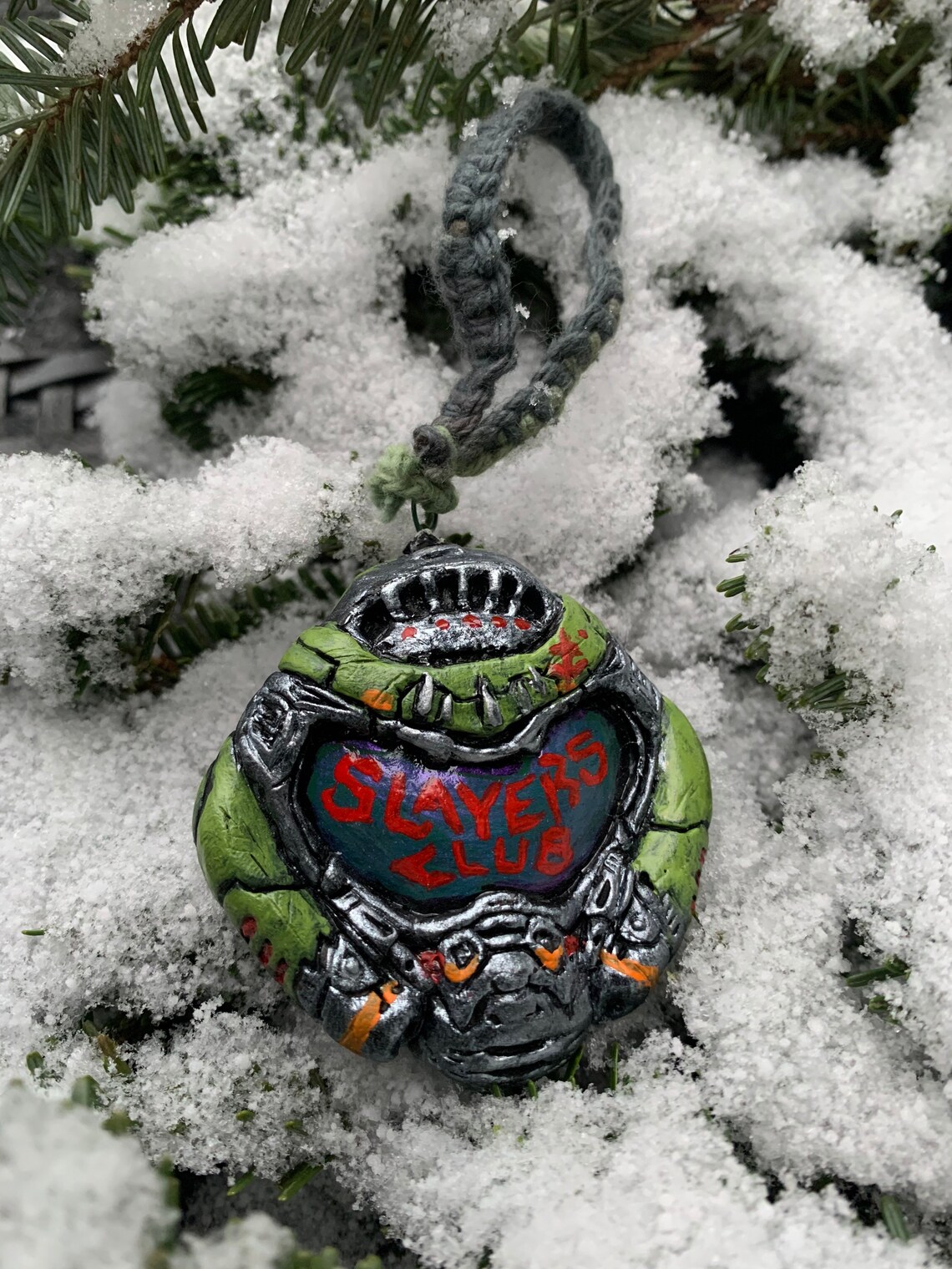 Doom Slayer Keychain for Gamers Doom Eternal Videogame | Etsy