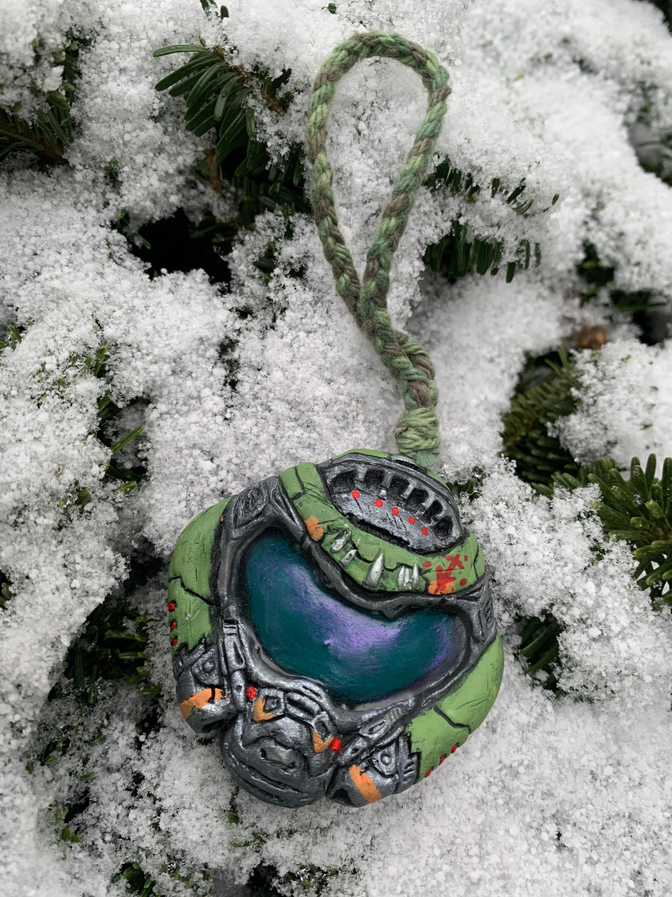 Doom Slayer Keychain for Gamers - Doom Eternal - Videogame - Doom Guy ...