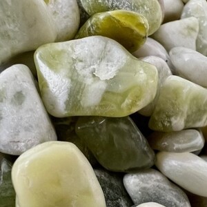 Polished Green Jade Pebbles 1lb Unique Smooth Pebbles - Etsy