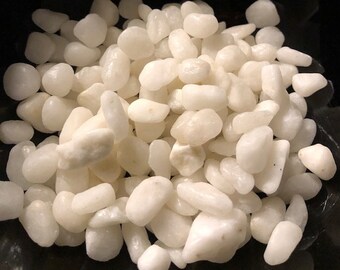 1kg of WHITE Decorative Stones Natural Pebbles Table - Etsy