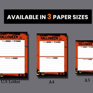 HALLOWEEN PLANNER SET Printable, October Holiday, Printable Party ...