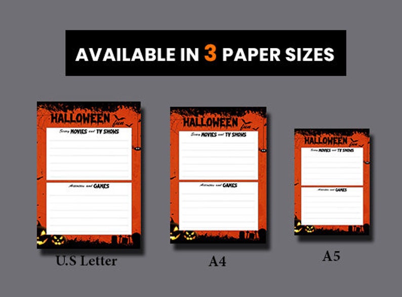 HALLOWEEN PLANNER SET Printable, October Holiday, Printable Party ...