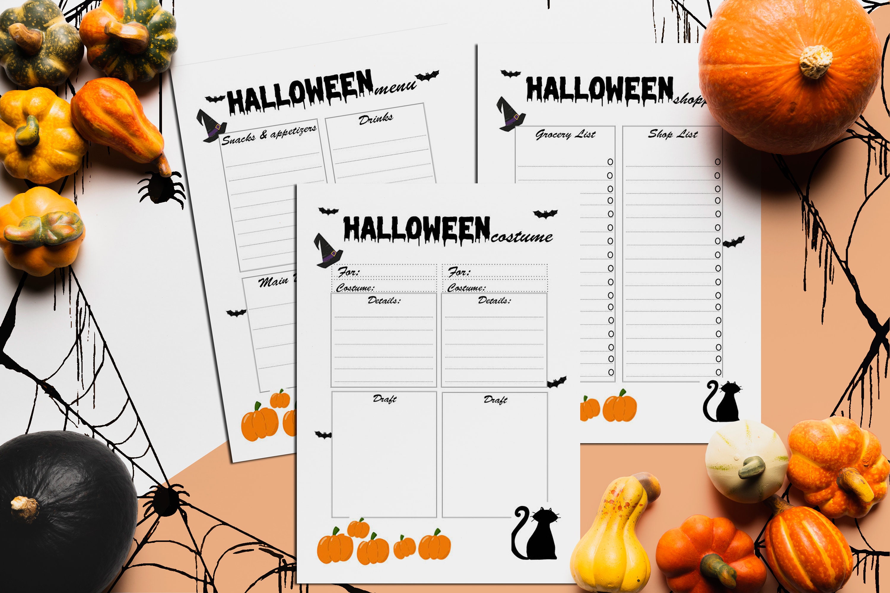 HALLOWEEN PRINTABLE PARTY Organizer, Halloween Printable Planner ...