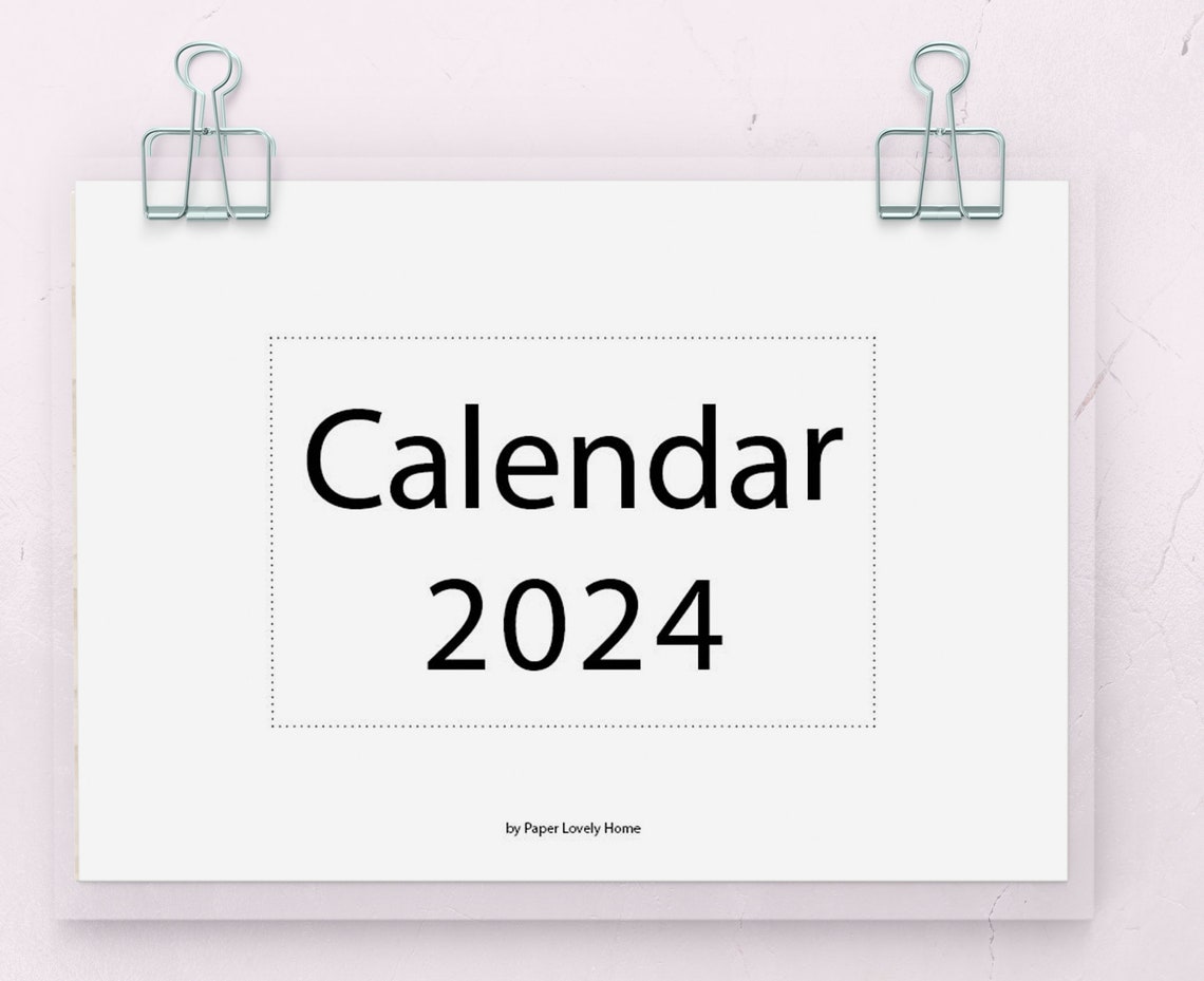 PLANNER 2024 PRINTABLE for Instant Download Calendar 2024 Montly ...
