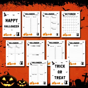 HALLOWEEN PRINTABLE PARTY Organizer, Halloween Printable Planner ...