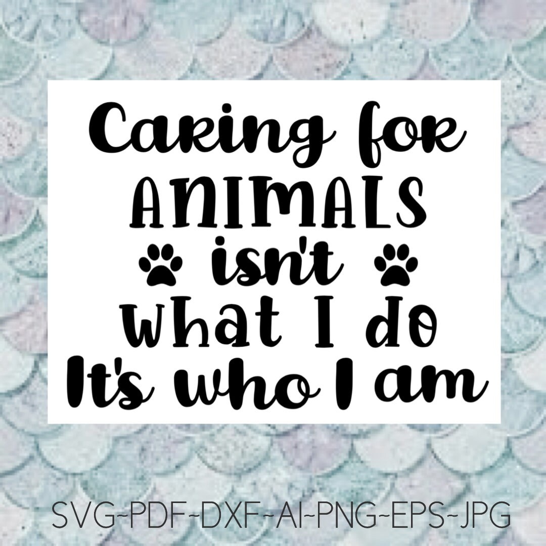 Animals SVG File Animal Love Png File Cricut Cameo Silhouette Vinyl ...