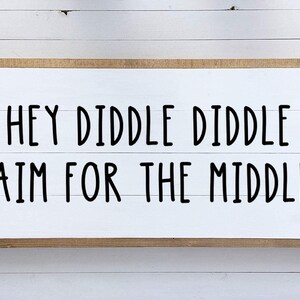 Bathroom Sign SVG Hey Diddle Diddle Png File Cricut Cameo Silhouette ...