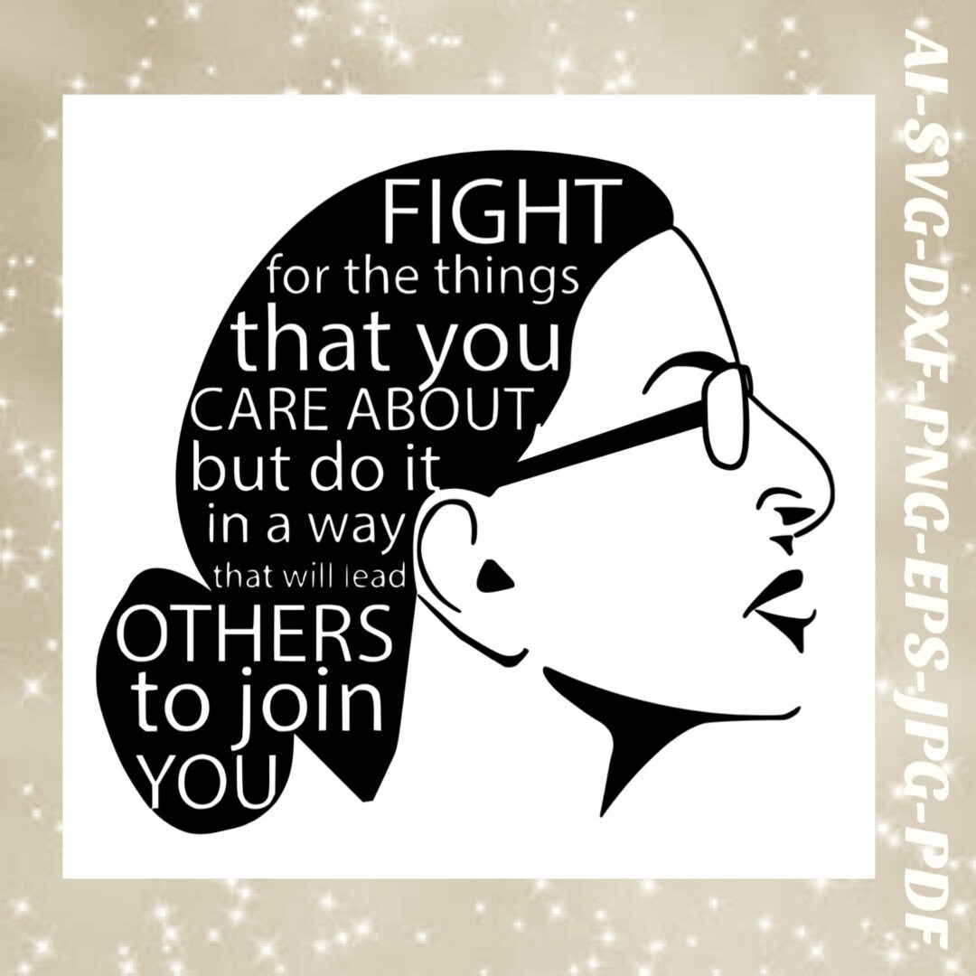 RBG Ruth Bader Ginsburg SVG Png Cut File Bundle for Cricut Cameo ...