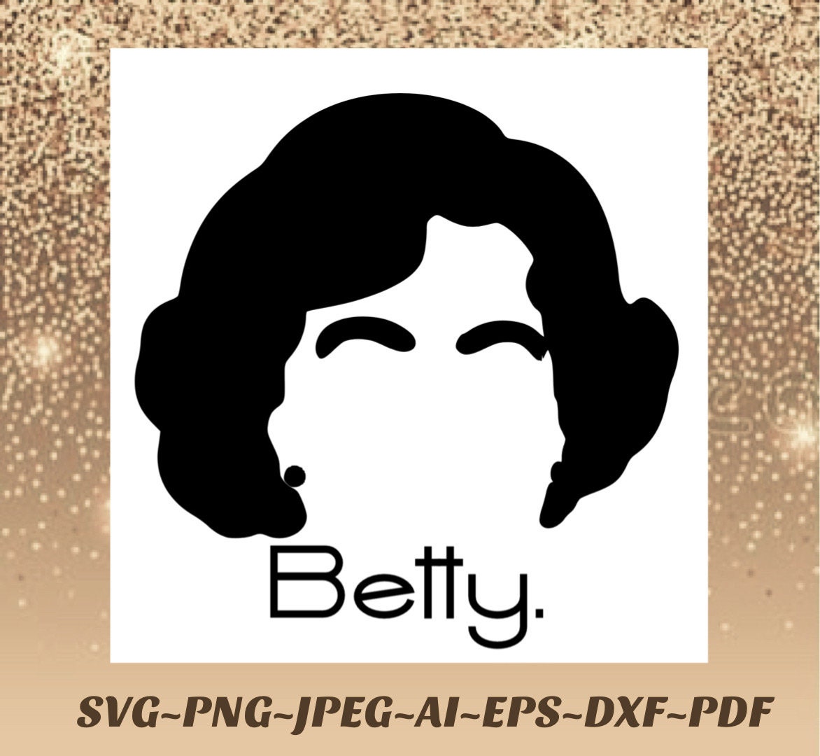 Betty White Svg File RIP Png File Bundle Cricut Cameo - Etsy