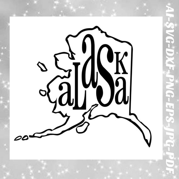 Alaska SVG File Cricut Cameo Silhouette Vinyl Decal Sticker - Etsy