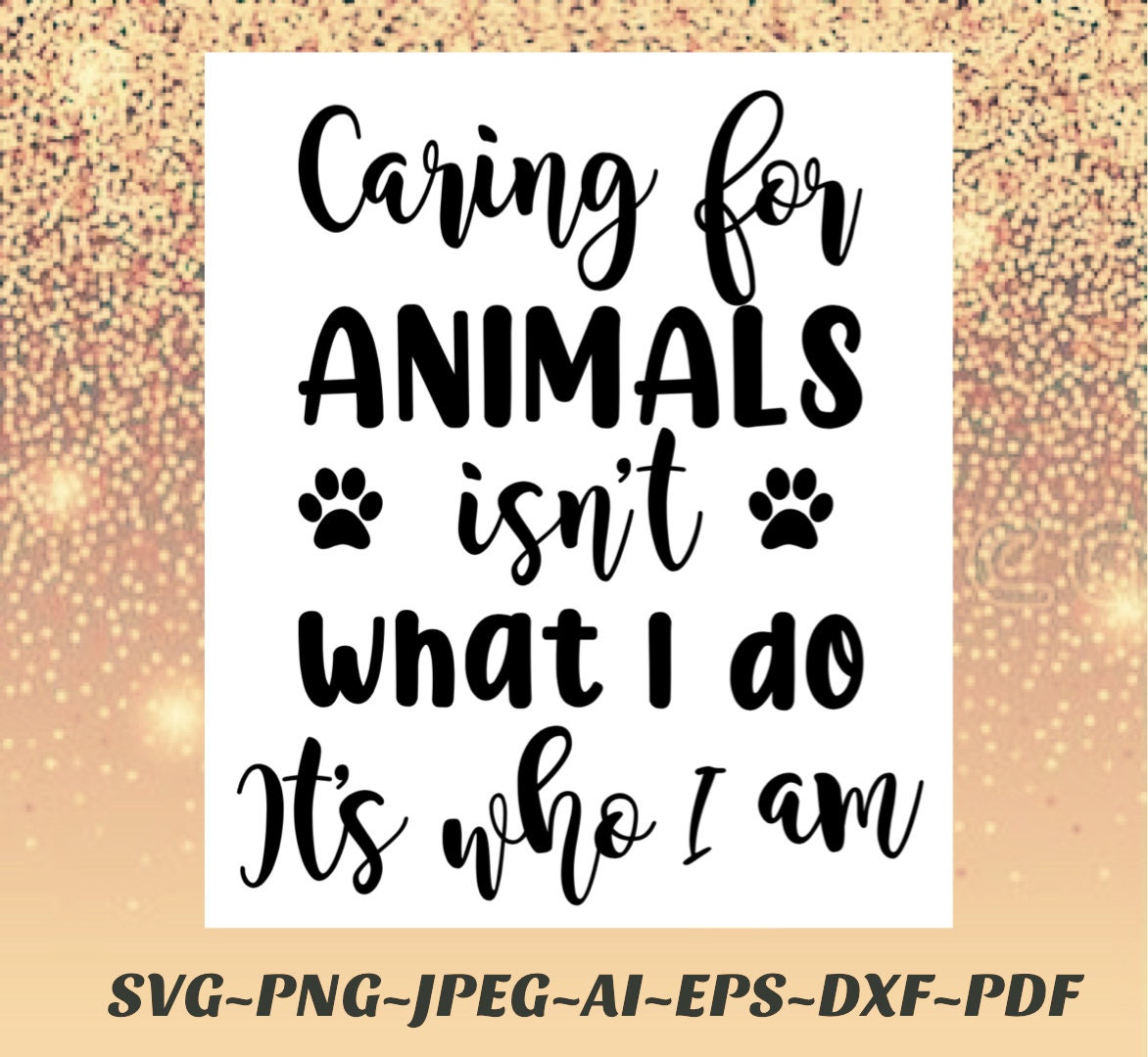 Animal rescue SVG file pet Png file Cricut Cameo Silhouette | Etsy
