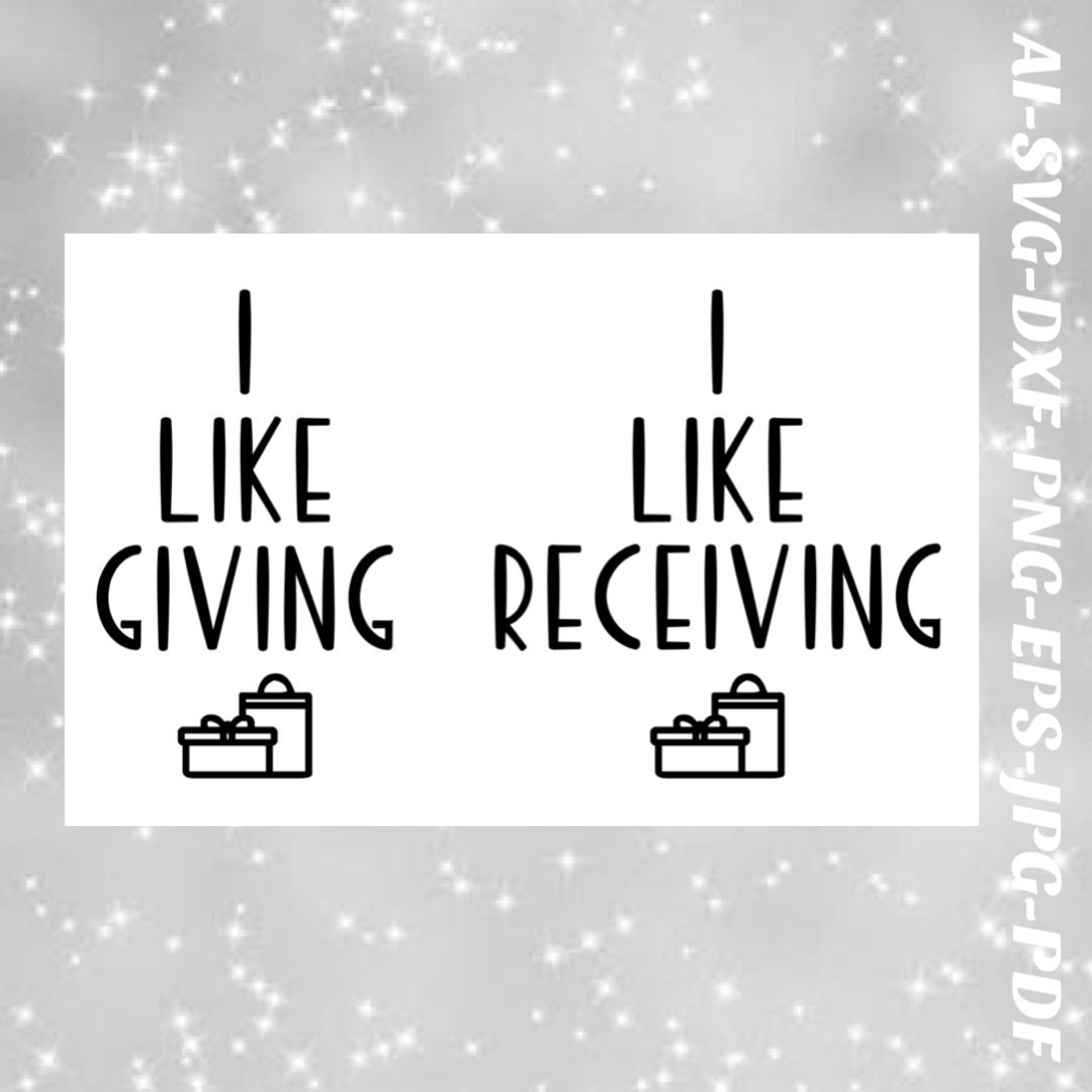 Couples Shirt SVG File Giving & Receiving PNG Cut File Bundle for ...