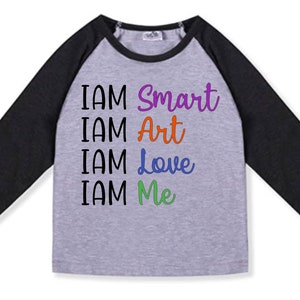Kids SVG I Am Smart Png Love Svg Cricut Cameo Vinyl Decal, Iron On ...