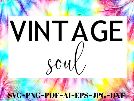 Vintage SVG file vintage soul Png file bundle for Cricut Cameo | Etsy