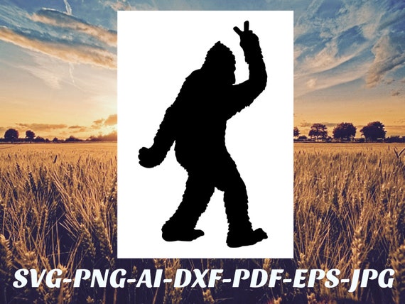 Bigfoot Peace Deuces SVG Png Cut Files Bundle for Cricut Cameo | Etsy