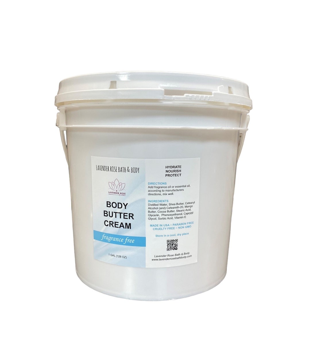 Fragrance-free Body Cream – Bulk Gallon - Etsy