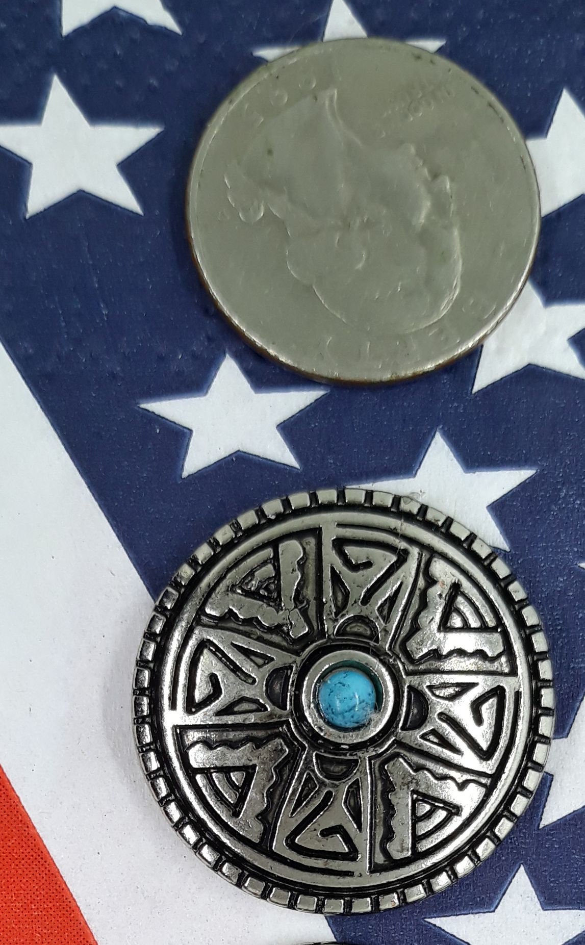 Southwest Style Cross Concho / Conchos 1 1/8 Five Count | Etsy