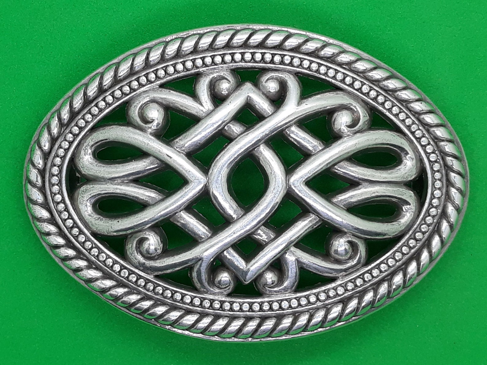 Celtic Pattern Large Slide on Concho Approx. 3 1/4x 2 | Etsy