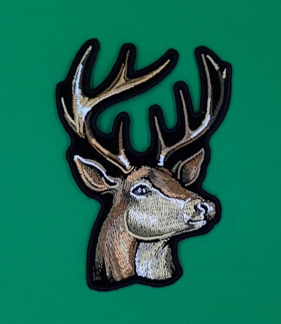 Deer 10 Point Buck Hunting Iron On Sew On Embroidered Patch | Etsy