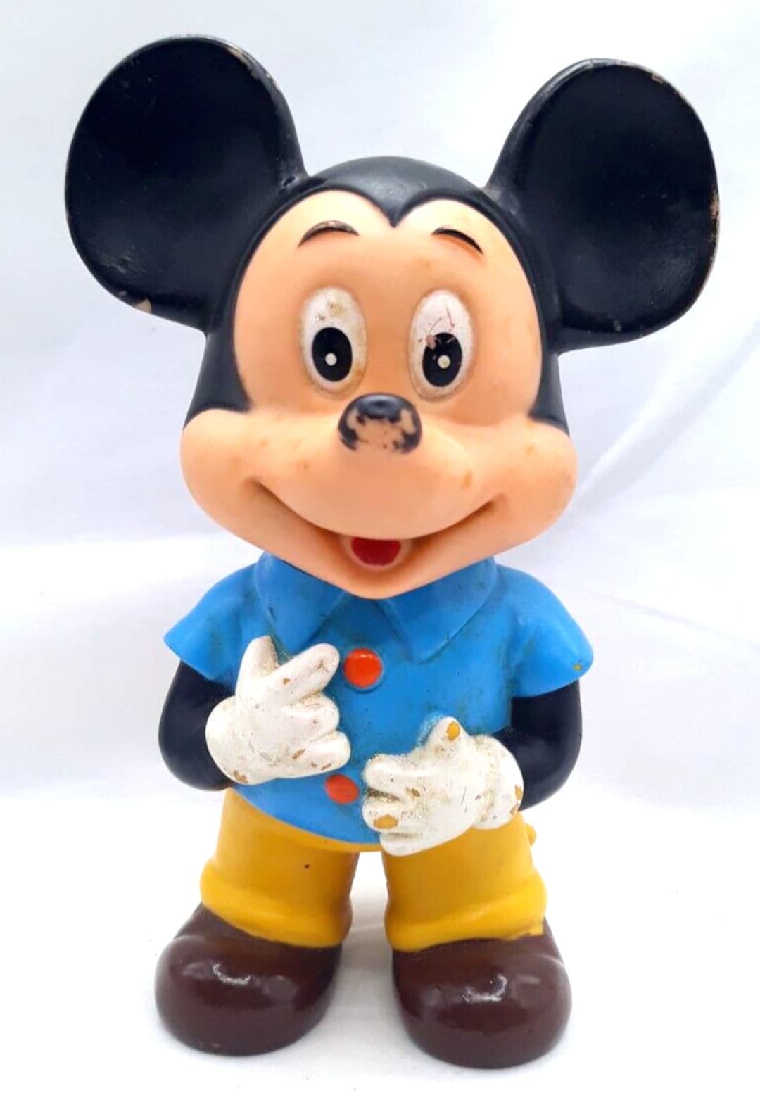 Mickey Mouse Figure Plastic Squeak Toy Made in Japan 6.5 Inch - Etsy