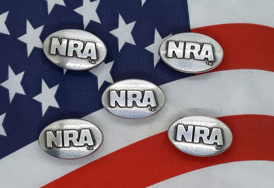NRA Small Concho / Conchos With Rivetbacks Approx. 7/8" X 1/2" Five ...
