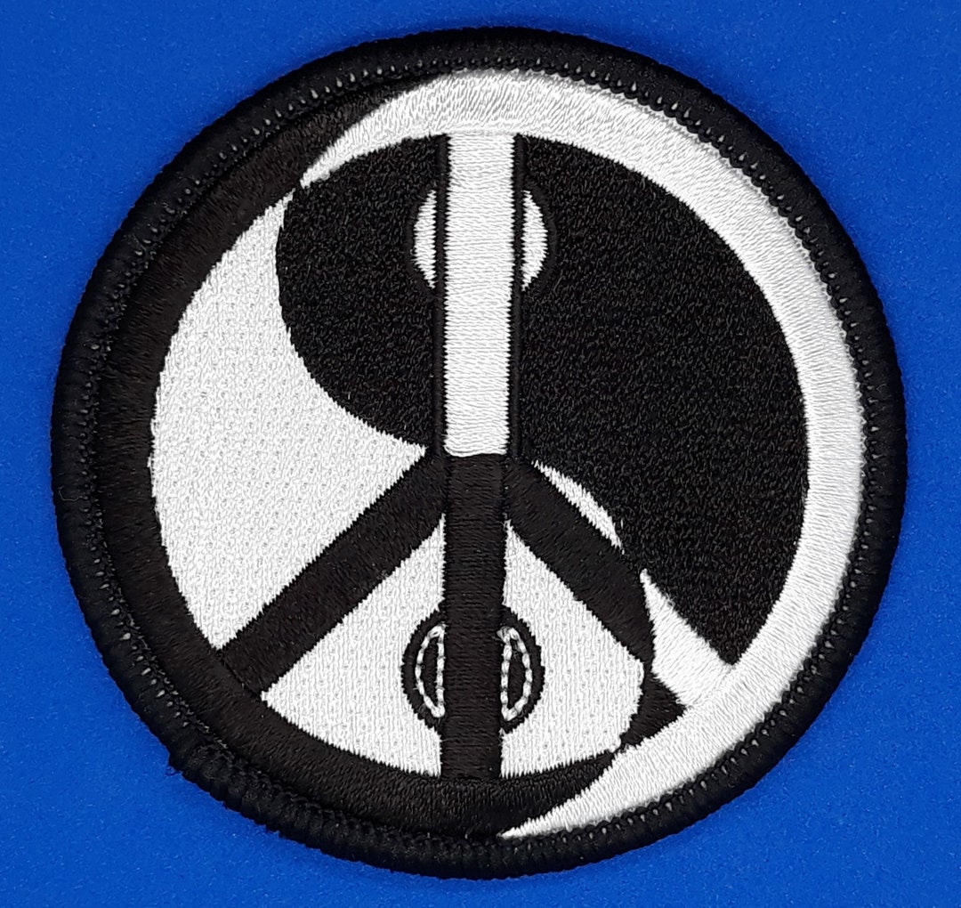 Peace Sign & Yin Yang Iron on Sew on Embroidered Patch 3" X 3" - Etsy
