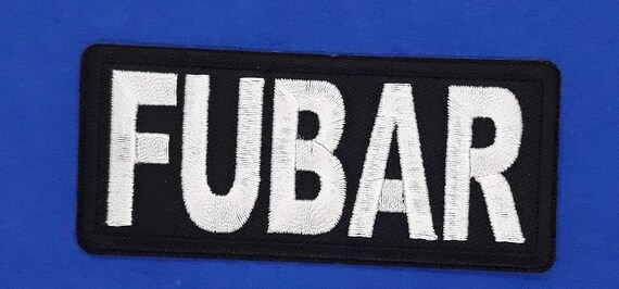 FUBAR Logo Morale Iron on Sew on Embroidered Patch - Etsy