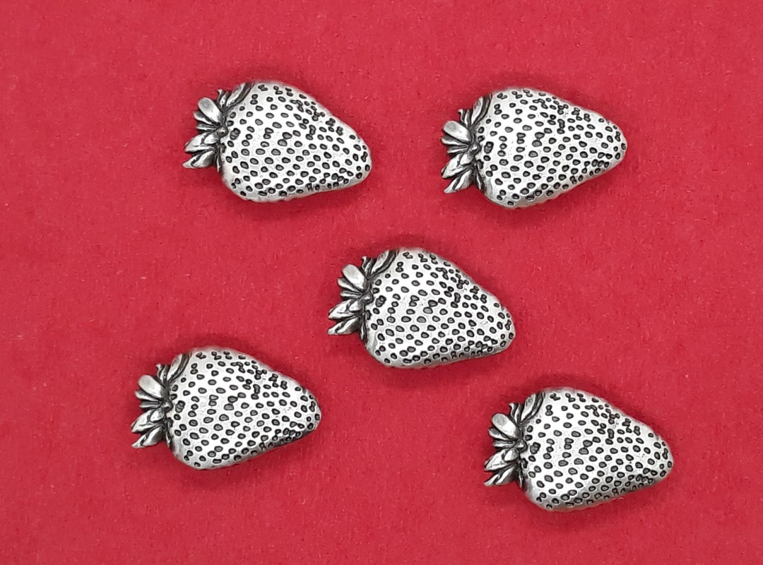 Strawberry Small Concho / Conchos Approx. 7/8" X 5/8" Five Count - Etsy