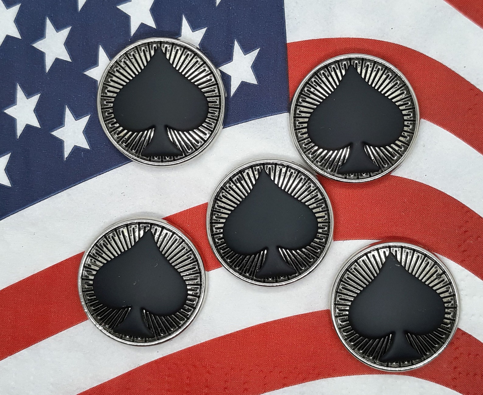 Ace of Spades Spade Concho Conchos 1 1/8" Five Count ***cool !! - Etsy