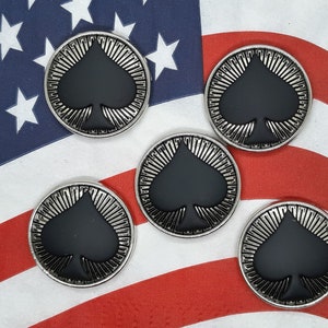 Ace of Spades Spade Concho Conchos 1 1/8" Five Count ***cool !! - Etsy