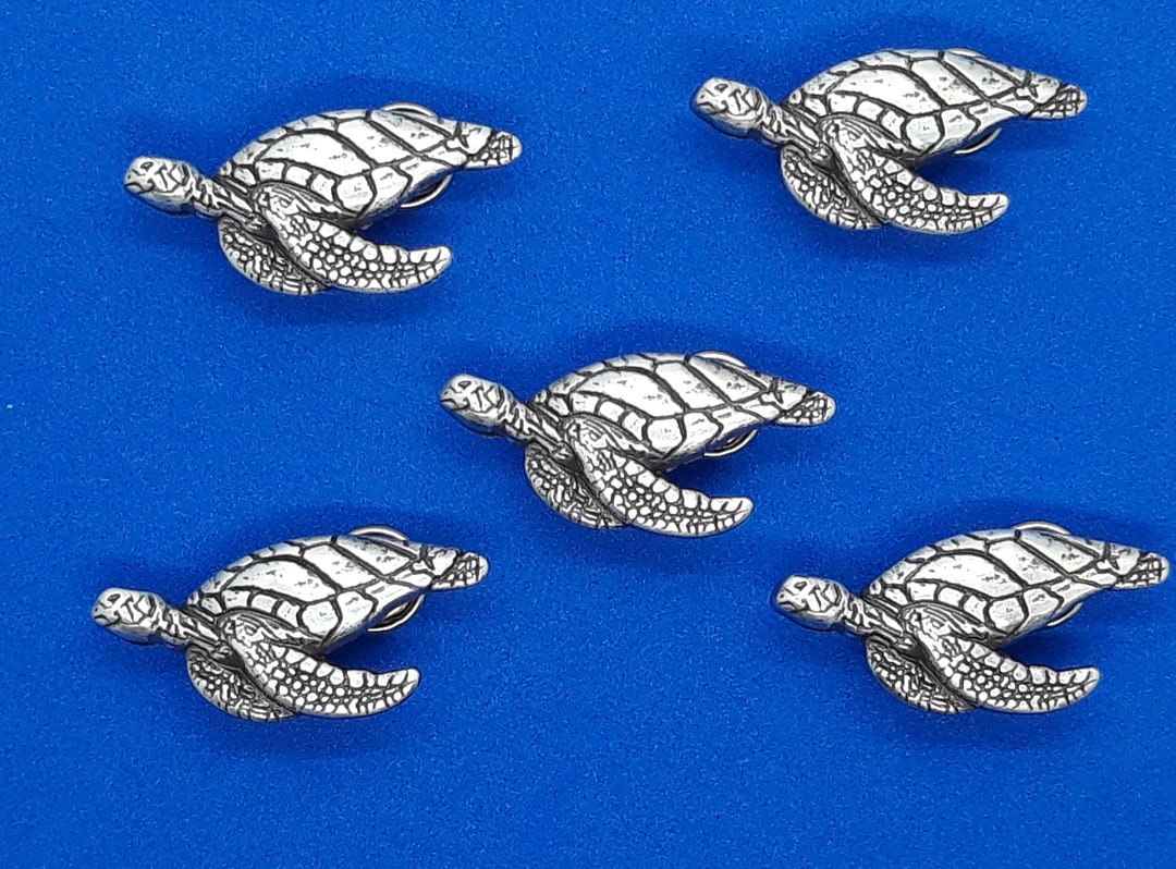 Small Sea Turtle Concho / Conchos Approx.1 1/8" X 1/2" Five Count - Etsy