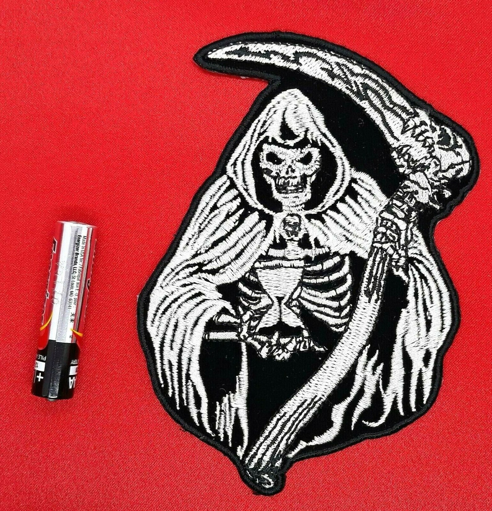 Grim Reaper traditional Style Iron on Sew on Embroidered | Etsy