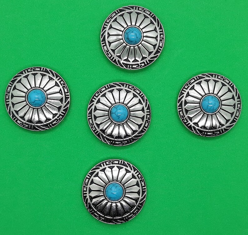 Southwest Style Flower Concho / Conchos 1 3/16 Five | Etsy