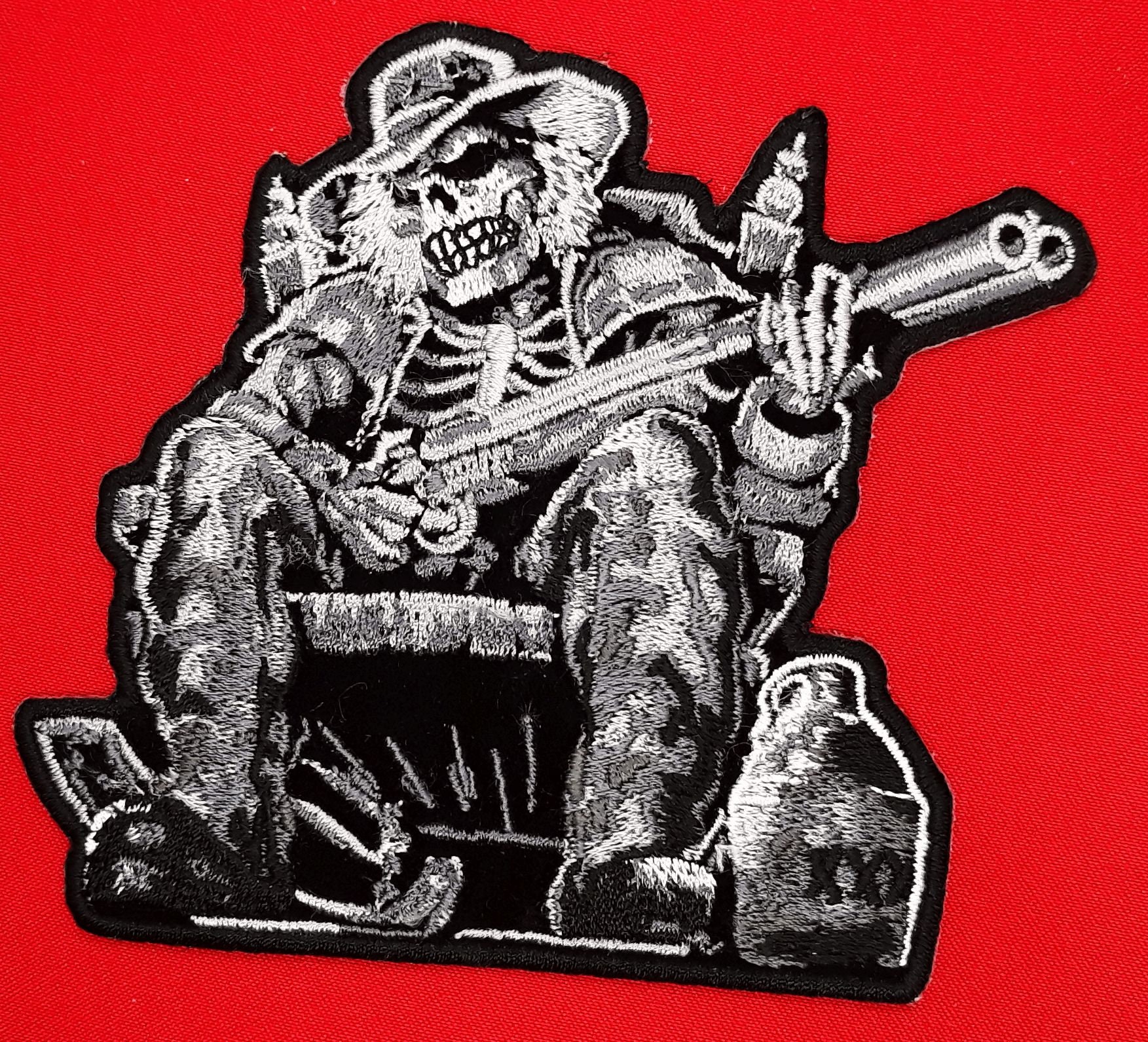 Moonshine Willie Hillbilly Skeleton Iron on Sew on Embroidered - Etsy