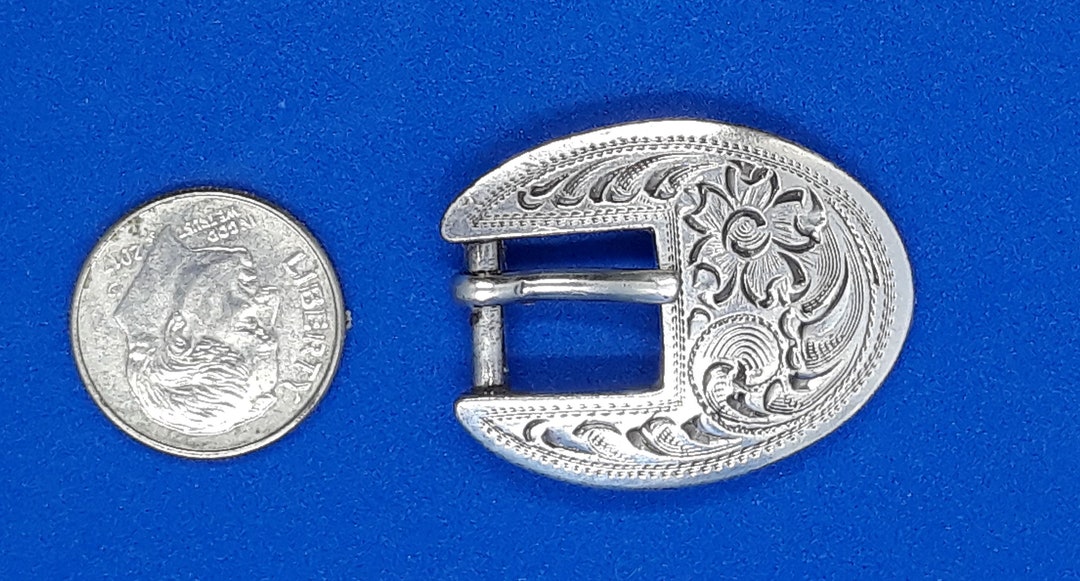 Western Style Watch / Strap Buckle Floral Pattern 1 1/4" X 1 " for up ...