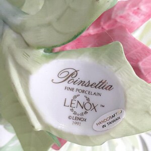 Lenox Fine Porcelain Poinsettia Flower 1991 - Etsy