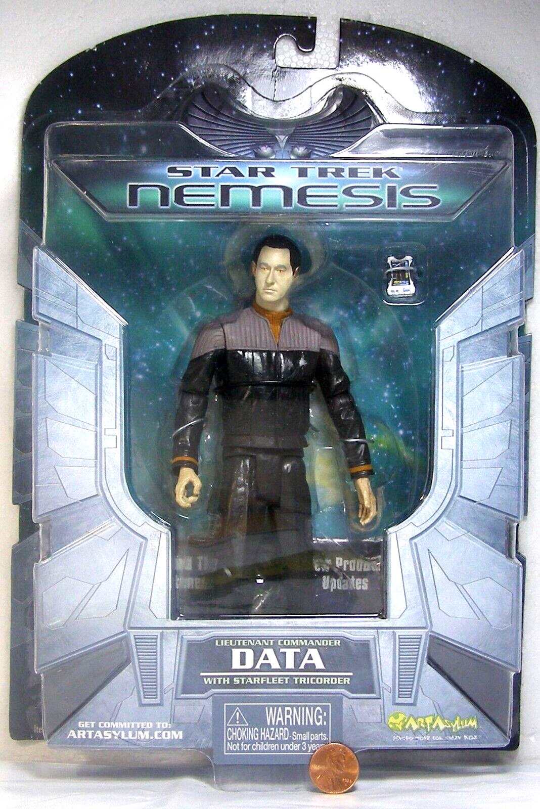 Art Asylum Action Figure Star Trek Nemesis Data With Tricorder 2002 ...