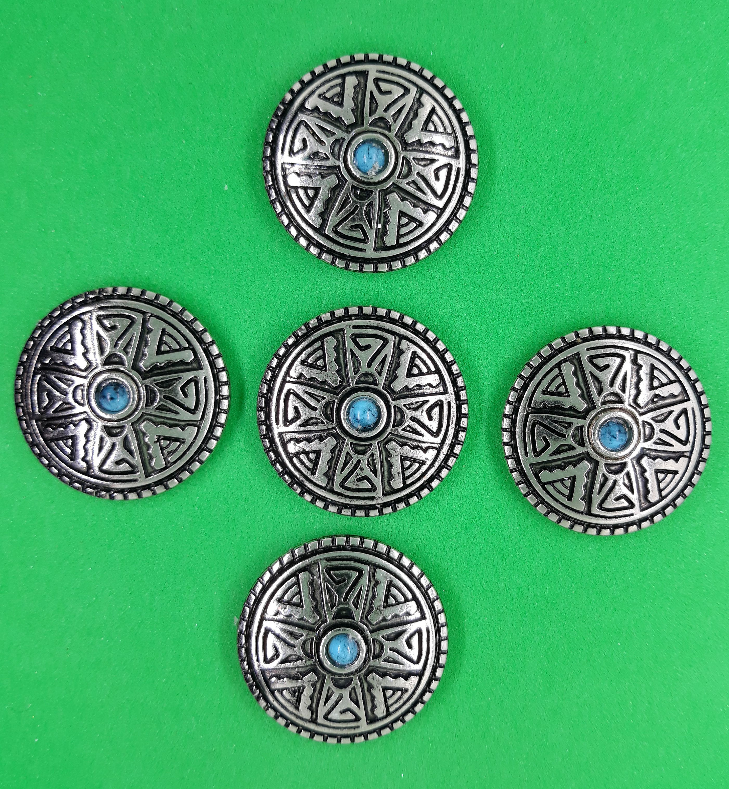 Southwest Style Cross Concho / Conchos 1 1/8 Five Count | Etsy